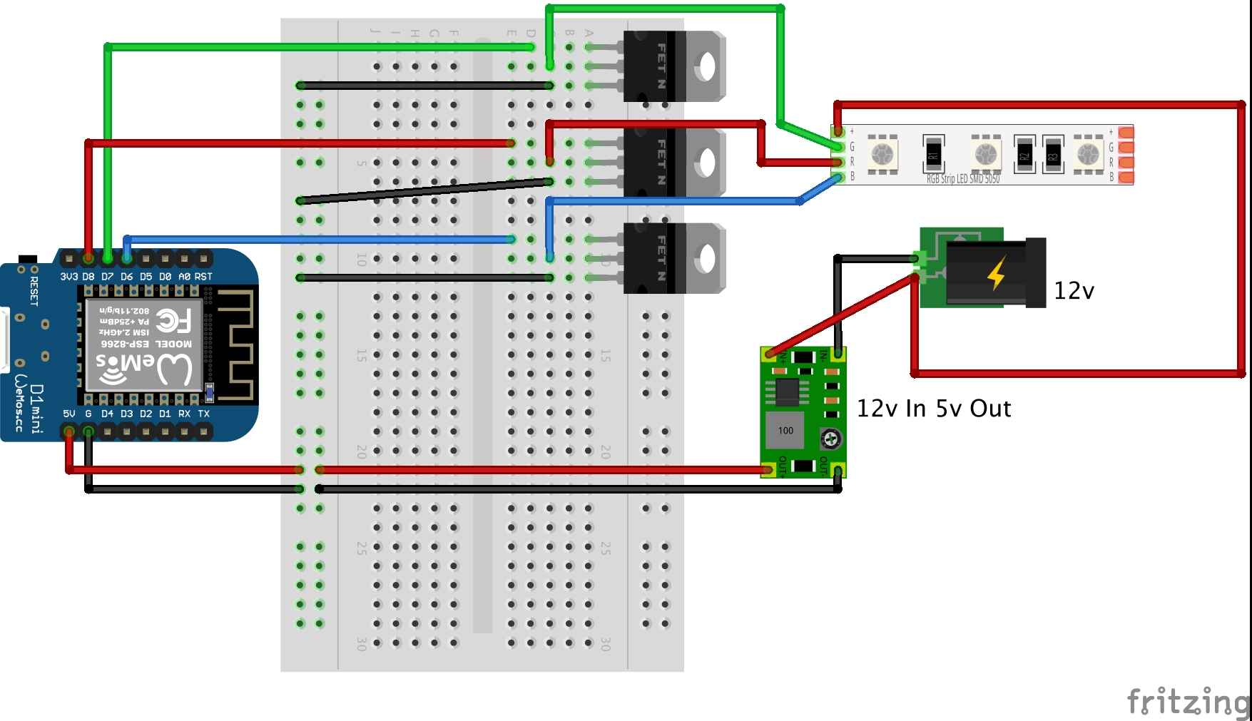 Rgb Led Strip Controller Circuit Diagram - Circuit Diagram